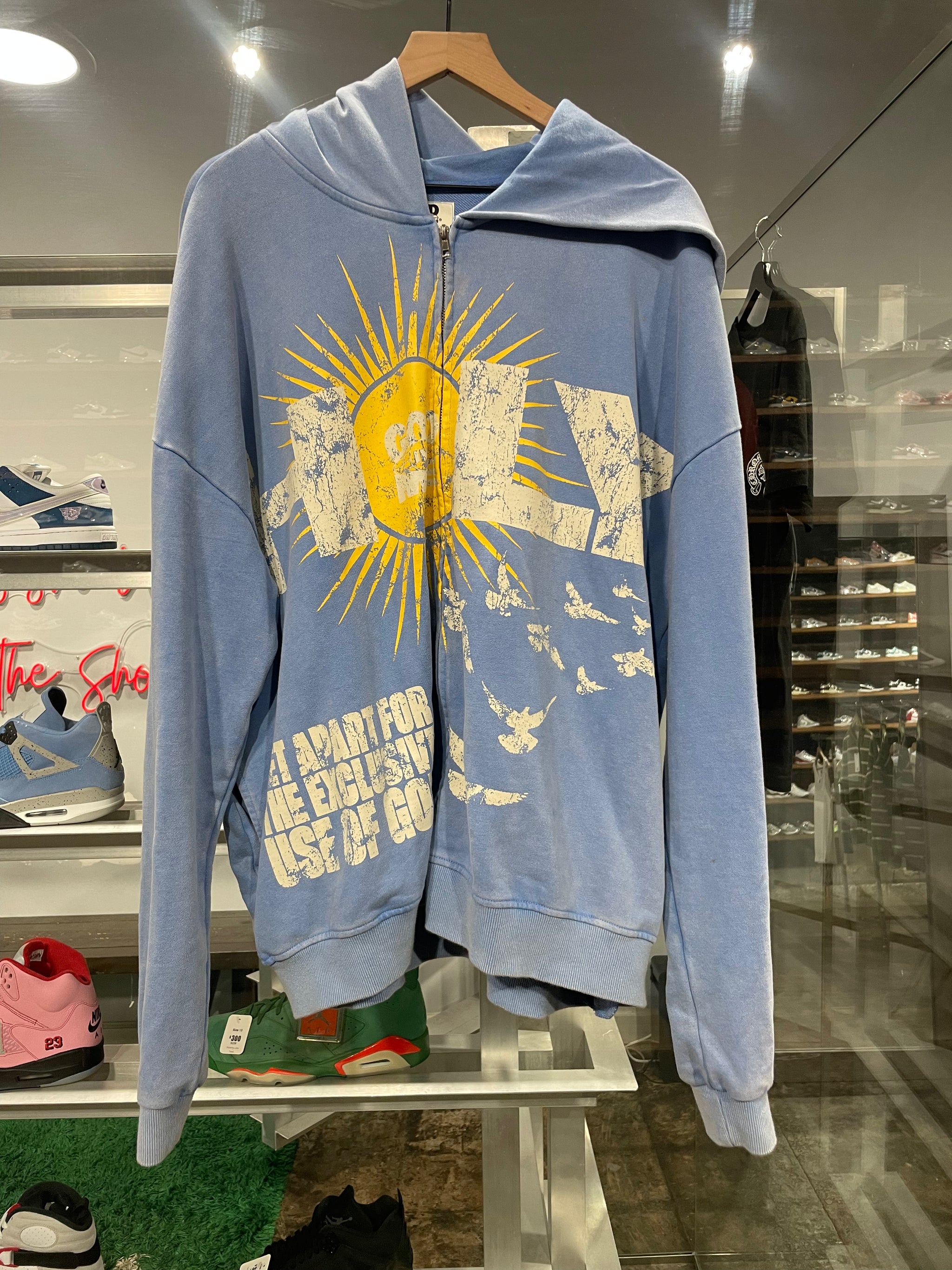 God in You Holy Zip Up Hoodie (Blue)